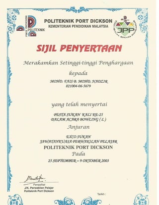 personal certificate | PDF