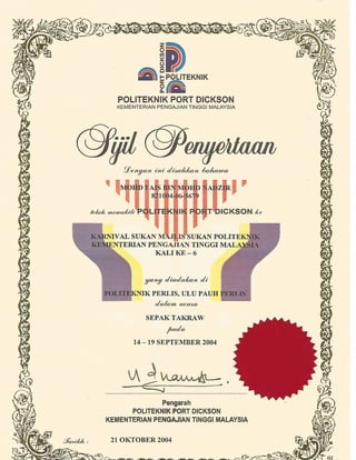 personal certificate | PDF