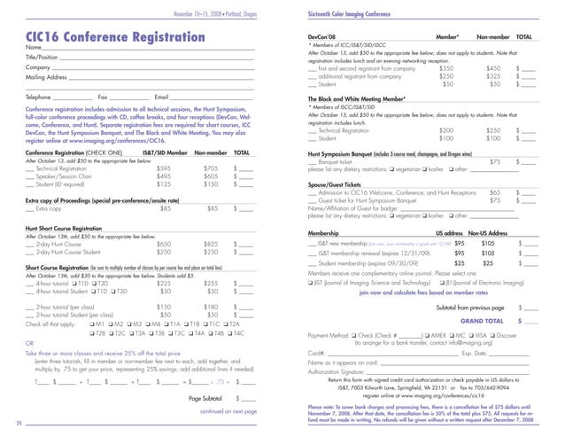 CIC 16 Preliminary Program | PPT