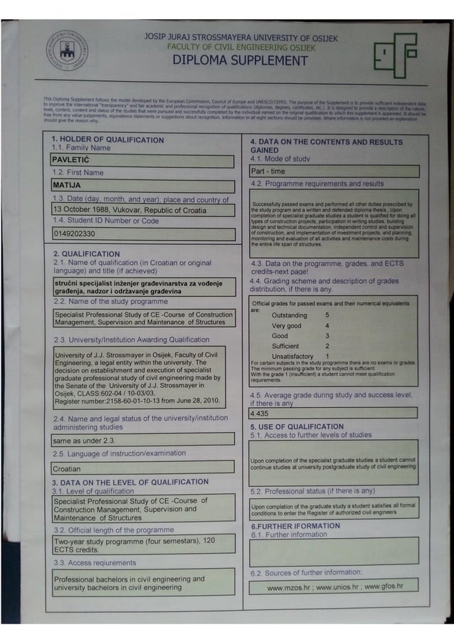 diploma supplement spec.ing