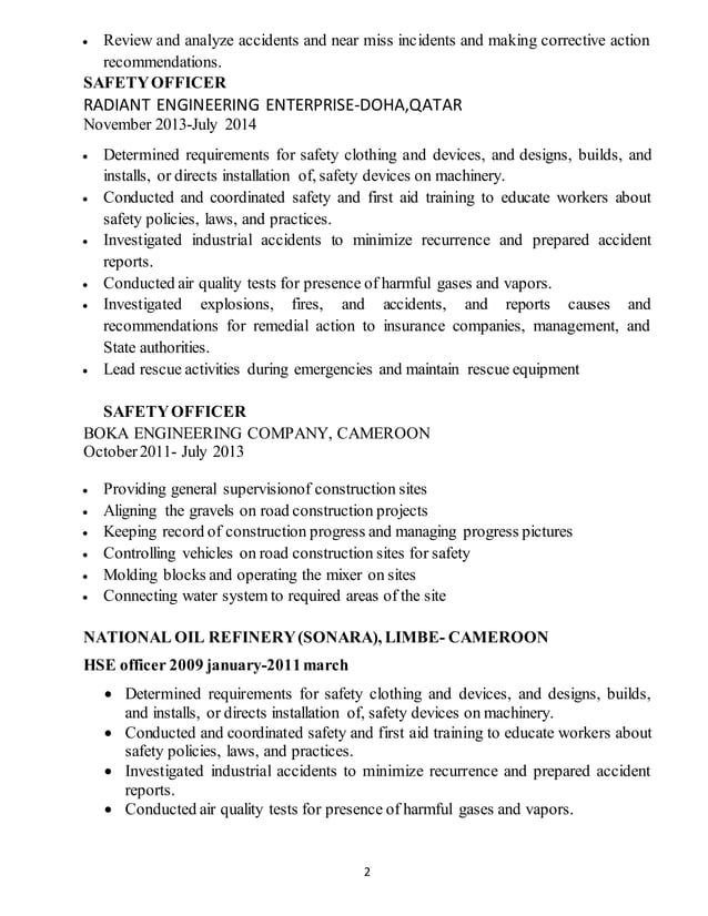 UPDATED CV HSE | DOCX
