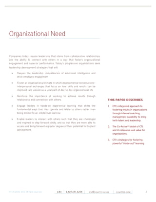 Whitepaper Why Co-Active Coaching | PDF