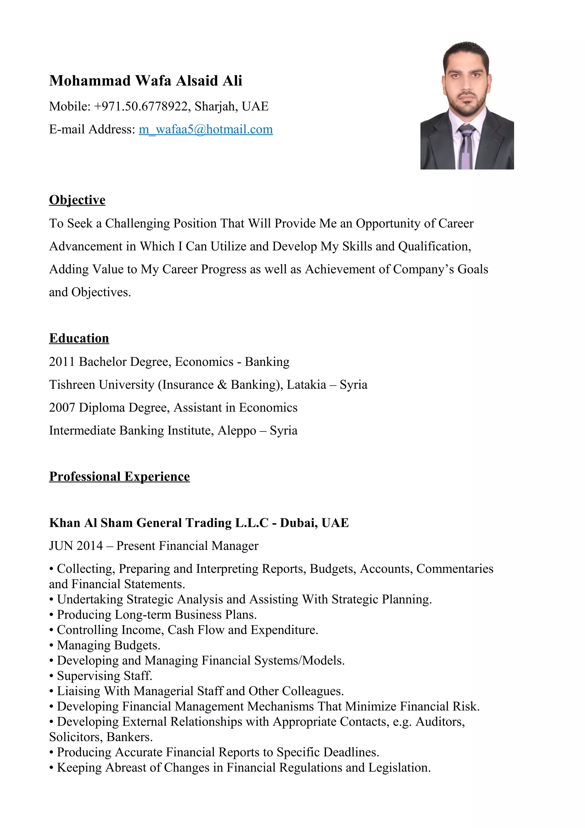 Mohammad Wafa Al-Said Ali | PDF