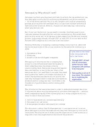 Cost of Poor Data Quality | PDF
