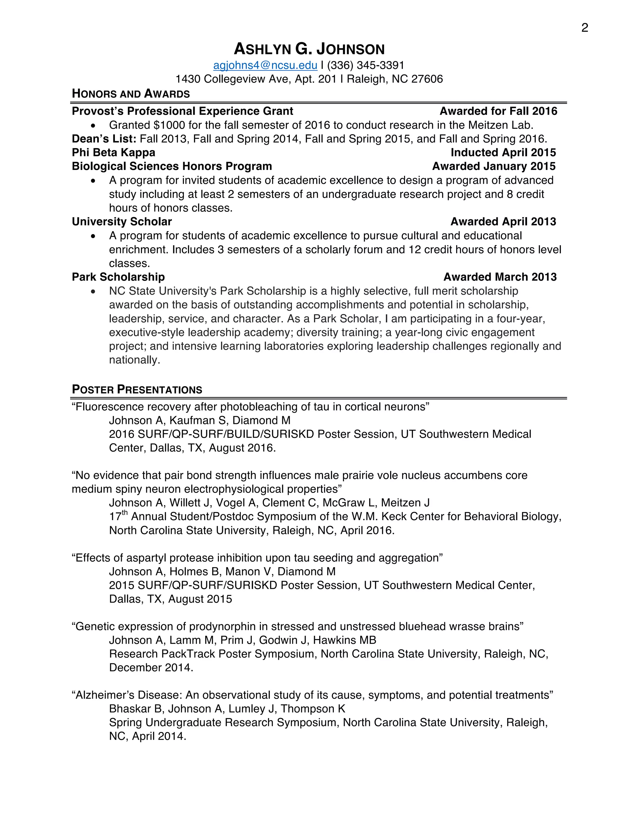 CV Ashlyn Johnson | PDF