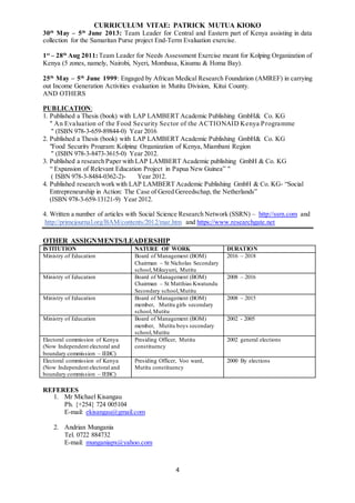 CURRENT CV PM KIOKO | PDF