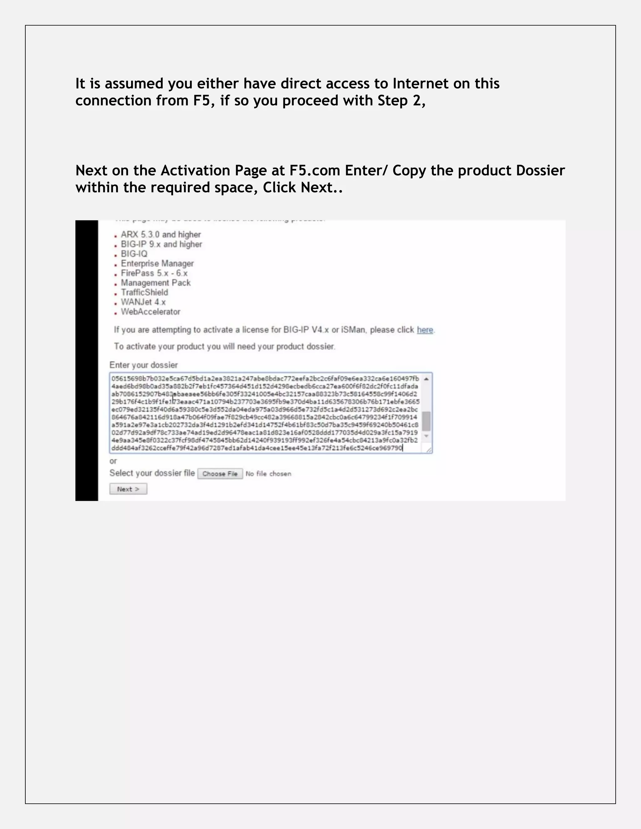 F5 BigIP LTM Initial, Build, Install and Licensing. | PDF