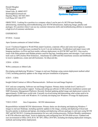 Donald Meagher resume | DOC