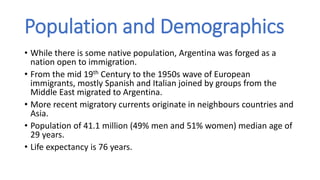 Argentina at a glance | PPTX