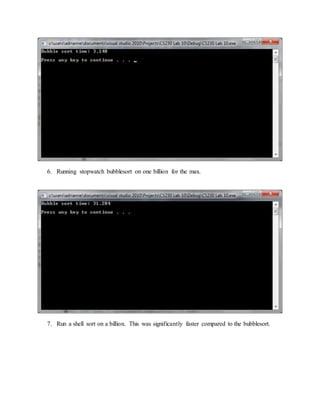 BigO and Sorting | DOCX