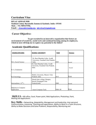 Updated Resume, Riyaz PDF | PDF