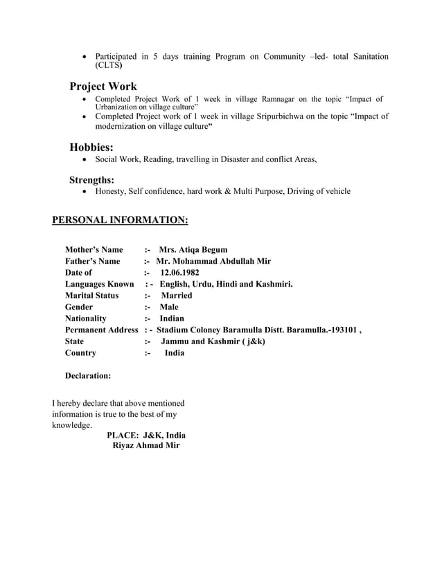 Updated Resume, Riyaz PDF | PDF