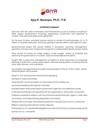 Ajoy_Banerjee_BIO | PDF