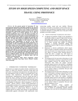 IEEE HIGH SPEED COMPUTING AND DEEP SPACE TRAVEL paper | DOCX | Physics | Science