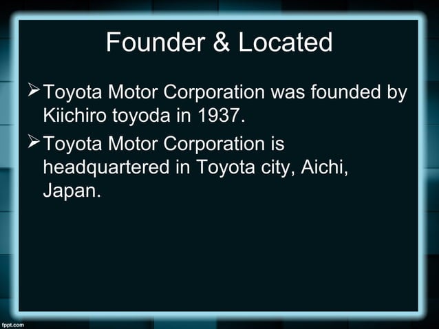 MARKET SEGMENTATION OF TOYOTA COROLLA | PPT