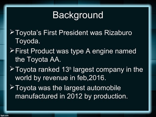 MARKET SEGMENTATION OF TOYOTA COROLLA | PPT