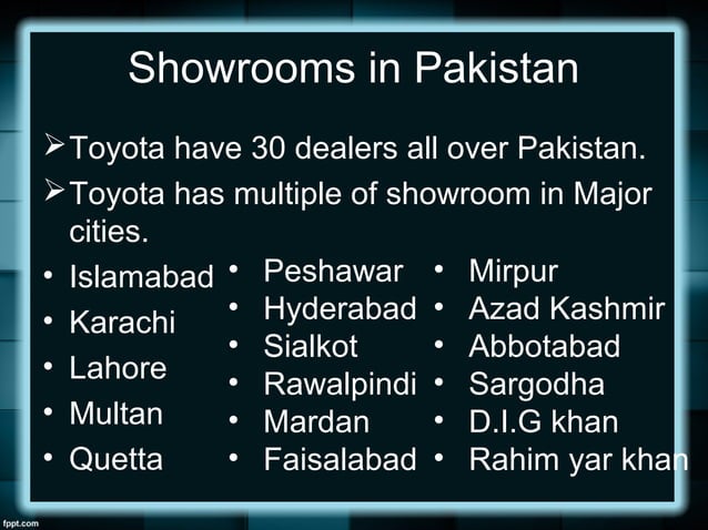 MARKET SEGMENTATION OF TOYOTA COROLLA | PPT