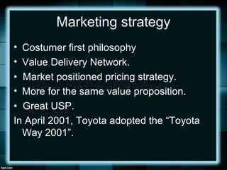 MARKET SEGMENTATION OF TOYOTA COROLLA | PPT
