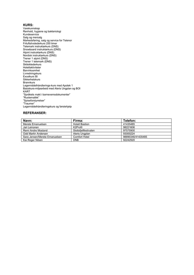 CV IDA LILL 2016 | PDF