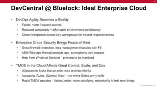 F5 DevCentral to the Cloud | PPT