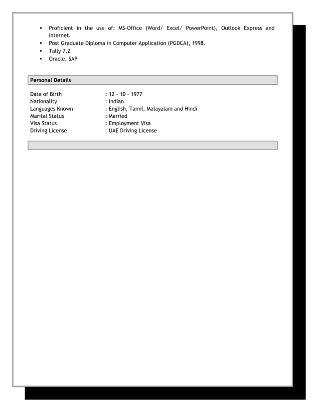 CV - Prem Kumar | PDF