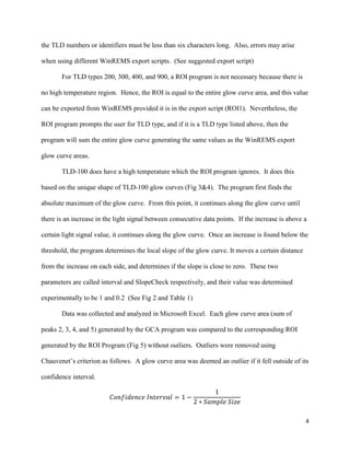 A Comparison of Different Methods of Glow Curve Analysis for ...
