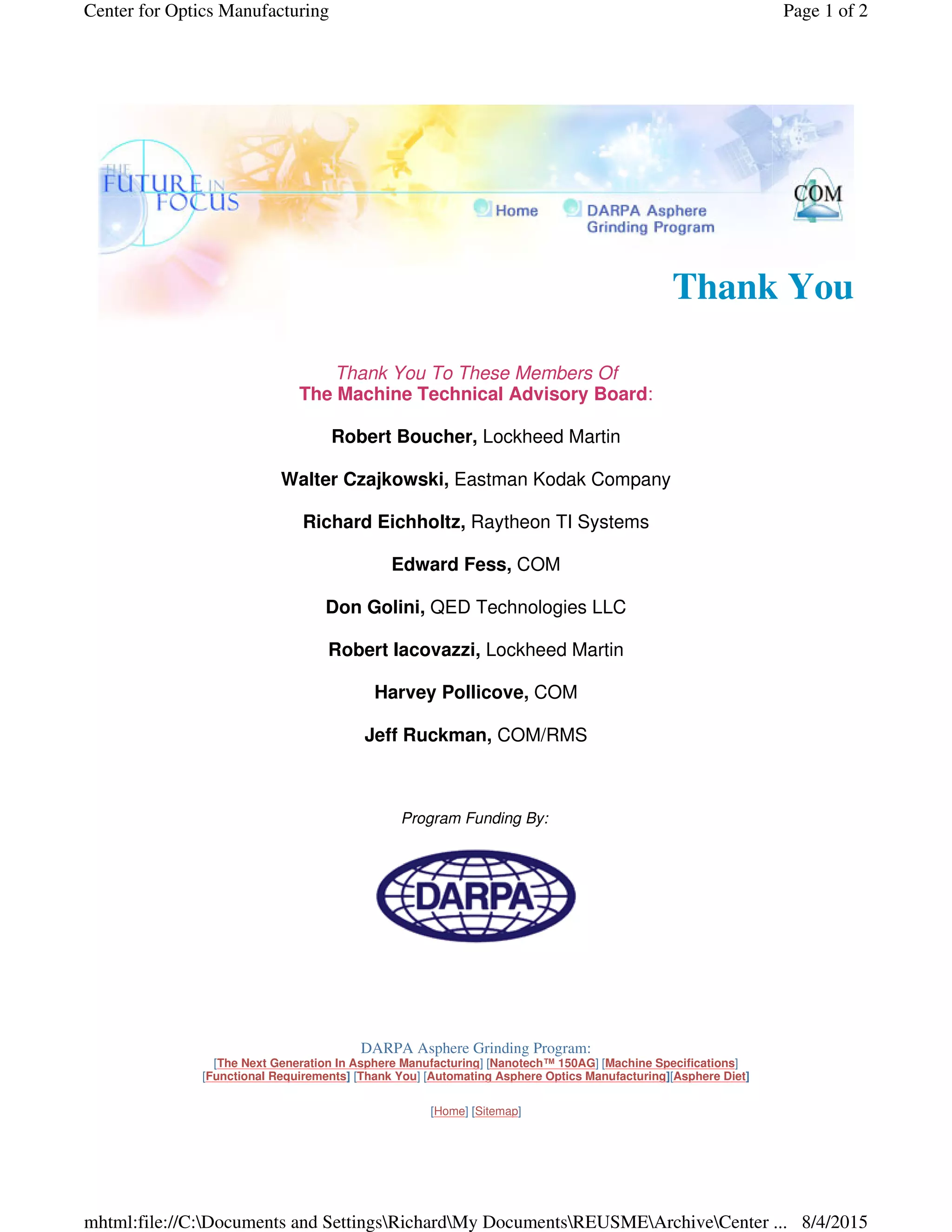 The Machine Technical Advisory Board | PDF