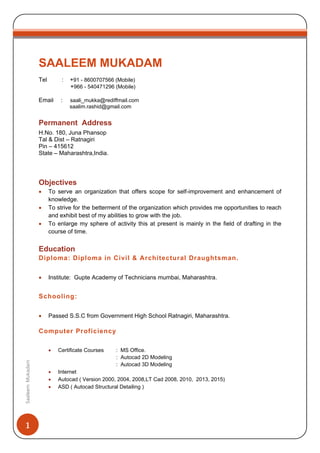 Saaleem_cv_update 1 | PDF