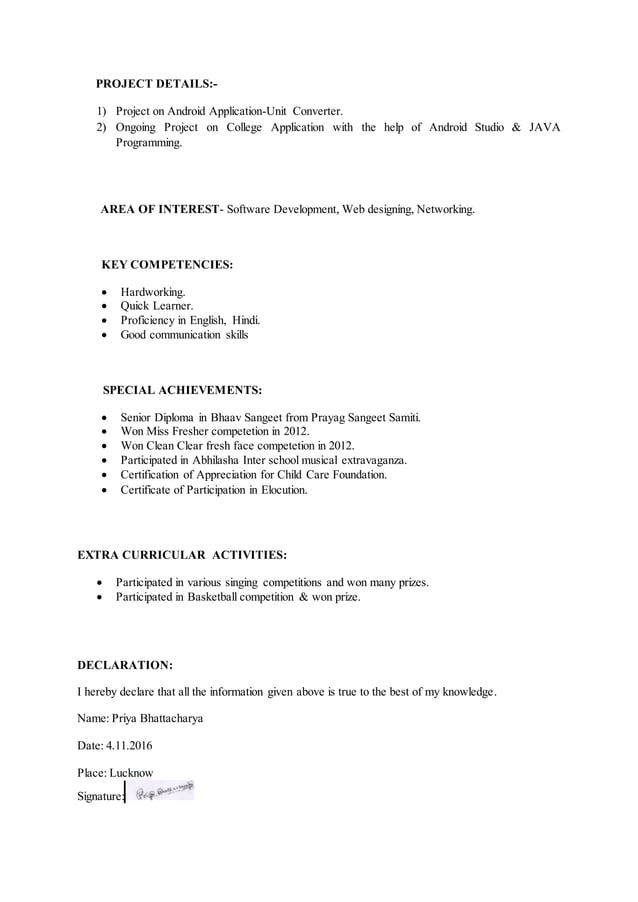 RESume priya | PDF