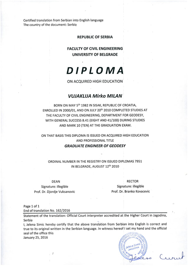 diploma translation | PDF | Graduation | Personal Celebrations & Life ...