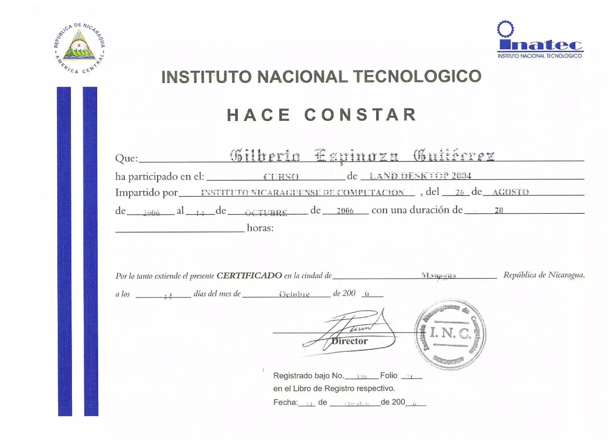 Land Desktop Certificate | PDF | Computing | Technology & Computing