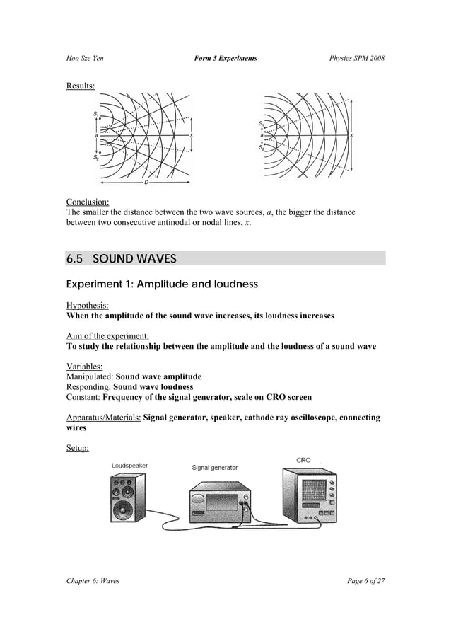 F5 Physics Experiment List | PDF | Physics | Science