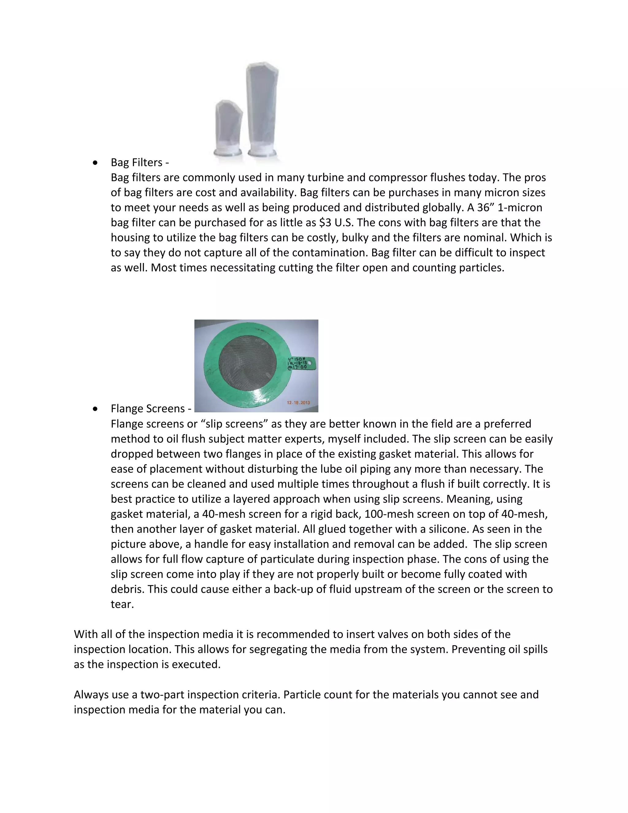 Oil Flushing Visual Inspection Media and Criteria | PDF