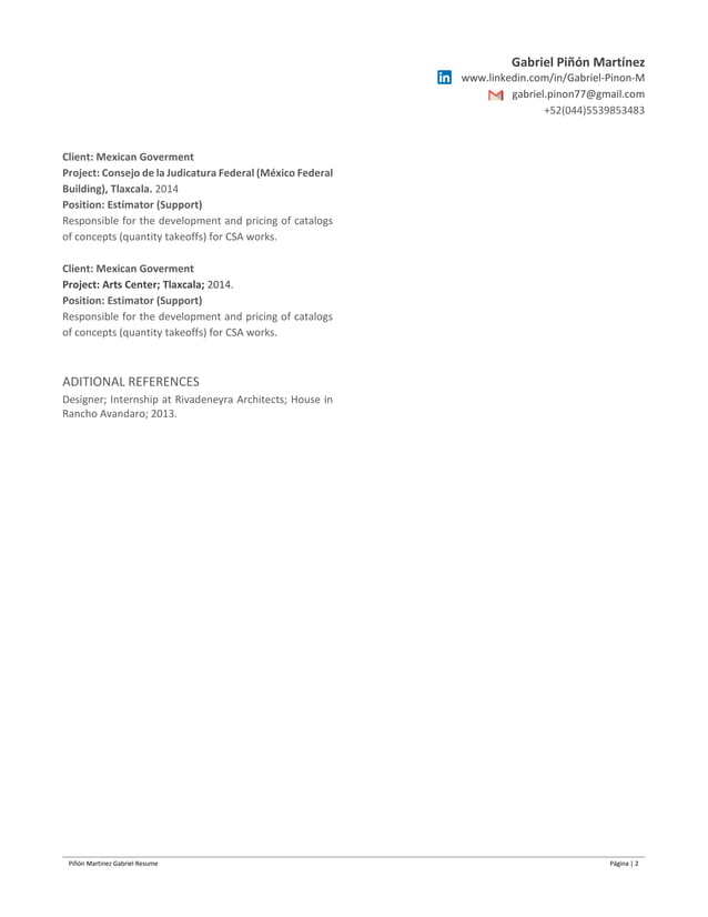 Gabriel Piñón Resume_00 | PDF