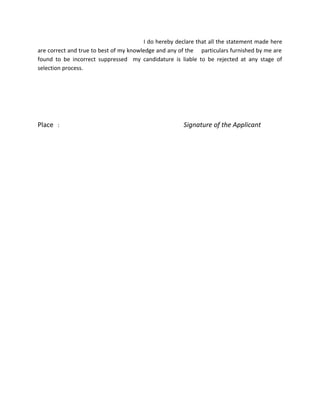 Parash Bio-Data | DOC