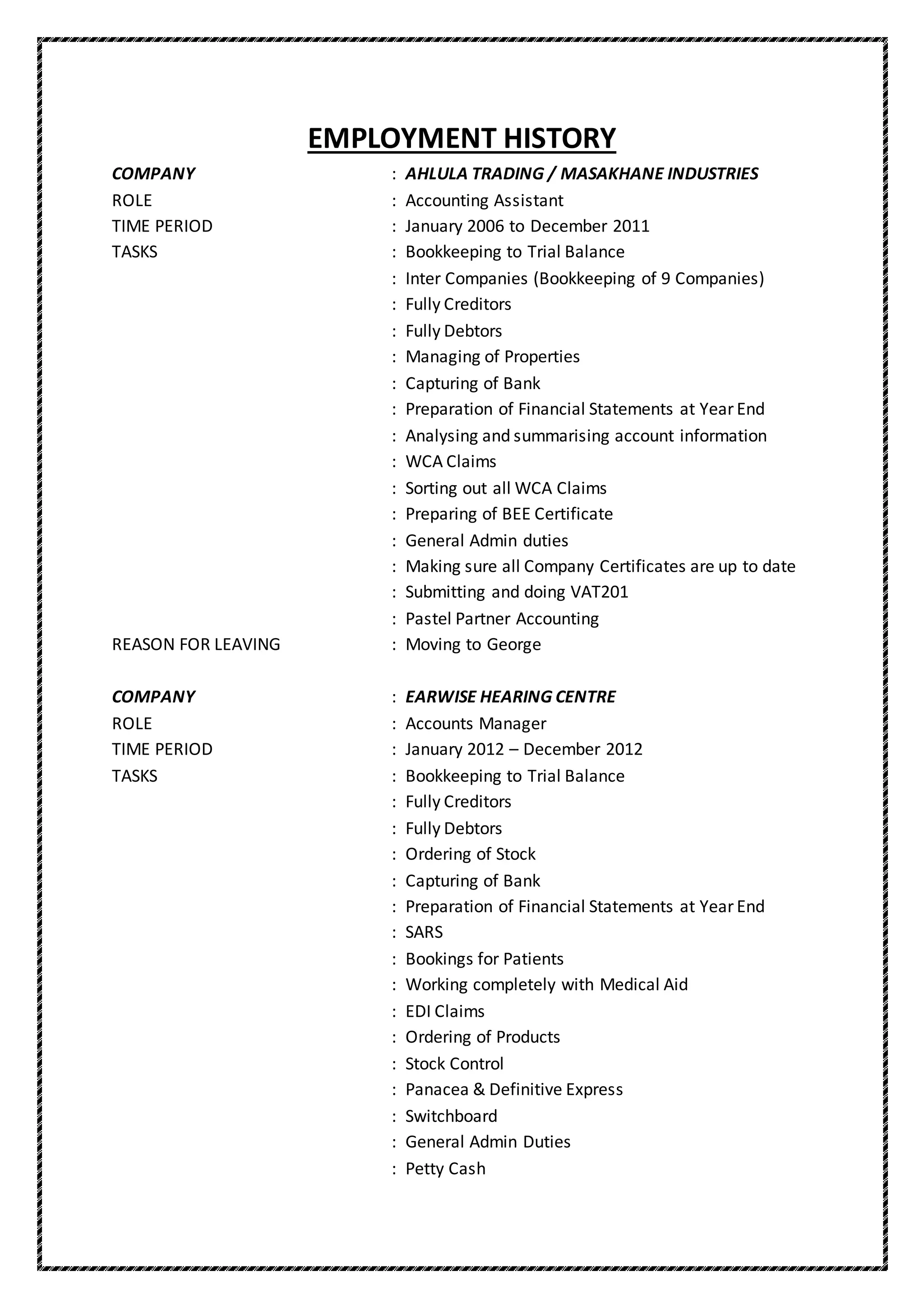 CURRICULUM VITAE M MYERS (3) | DOCX
