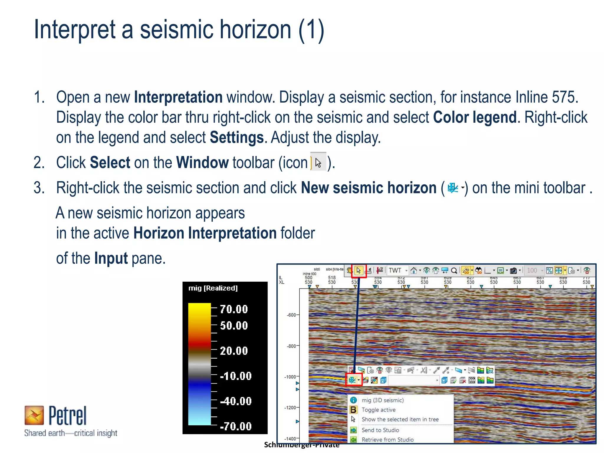 Petrel F 5 horizon interpretation 2018 v1.0 | PPTX