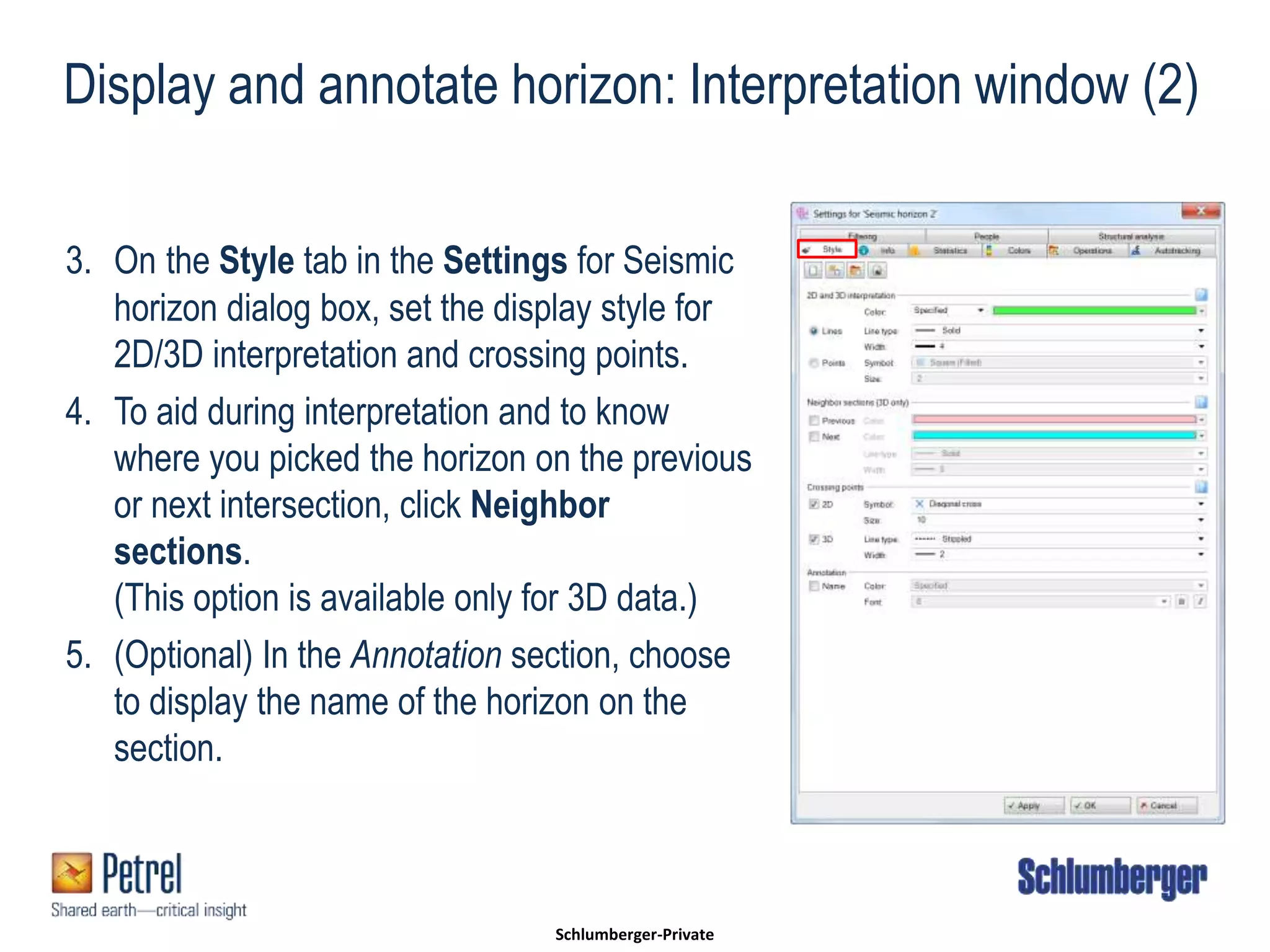 Petrel F 5 horizon interpretation 2018 v1.0 | PPTX