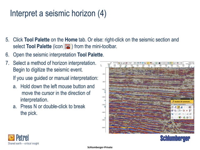 Petrel F 5 horizon interpretation 2018 v1.0 | PPTX