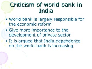 The World Bank (WB) | PPT