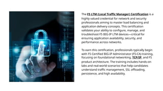 F5 LTM Certification Complete Guide to Training, Exams & Career ...