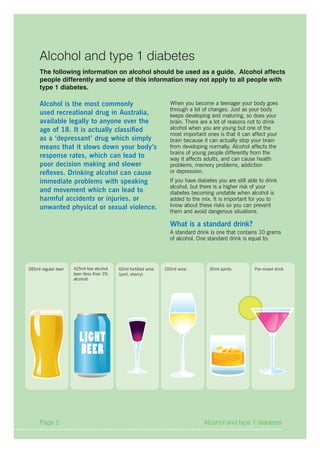 F5 ndss alcohol and type 1 diabetes | PDF