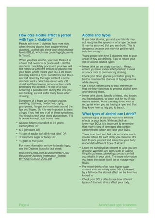 F5 ndss alcohol and type 1 diabetes | PDF