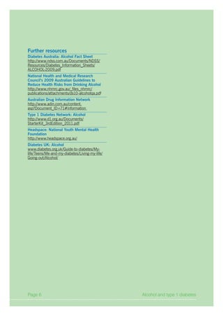F5 ndss alcohol and type 1 diabetes | PDF