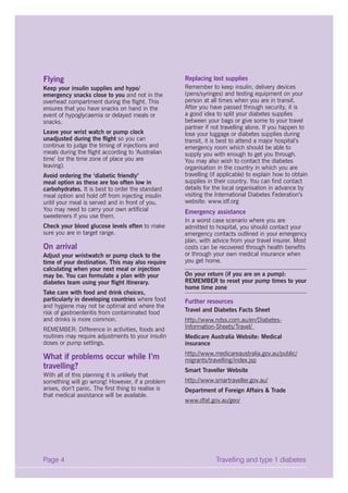 F5 ndss travelling and type1 diabetes | PDF