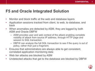F5 Networks Adds To Oracle Database | PPT