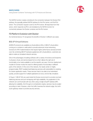Using Docker container technology with F5 Networks products and services | PDF