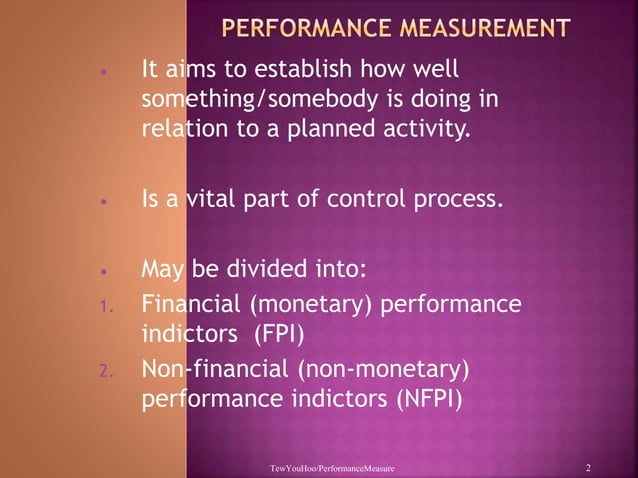F5 performance measurementj2015chp17 | PPT