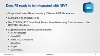 F5 perspective of nfv+sdn (SDN NFV Day ITB 2016) | PPT
