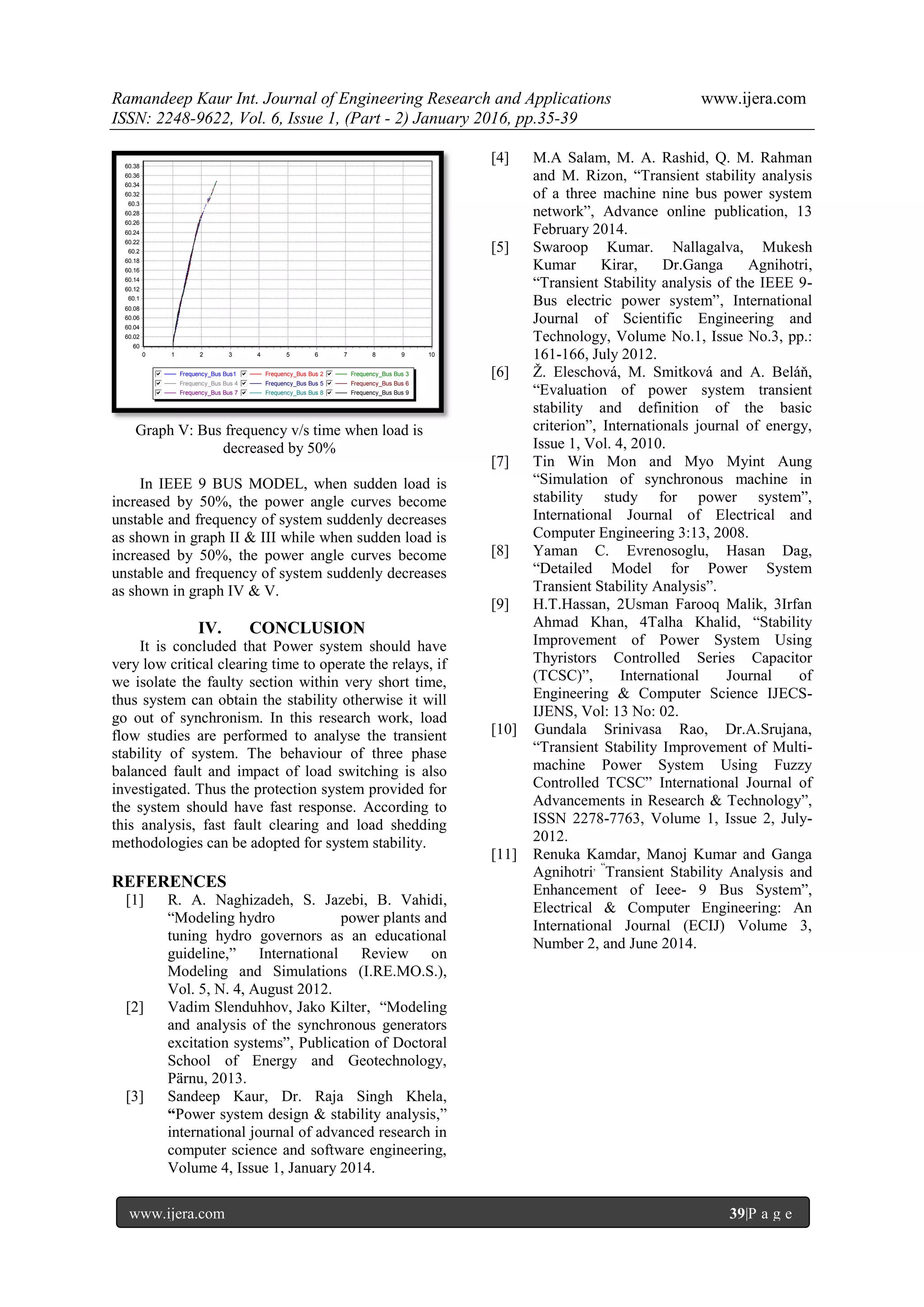 Transient Stability Analysis of IEEE 9 Bus System in Power World Simulator | PDF